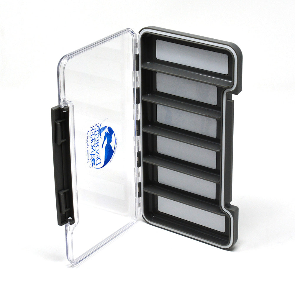 Deschutes Angler Logo Fly Box - 6 Compartment Magnet - 1322b– Deschutes ...